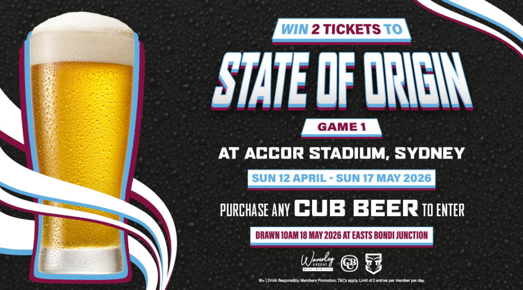 Win State of Origin Tickets - Easts Waverley